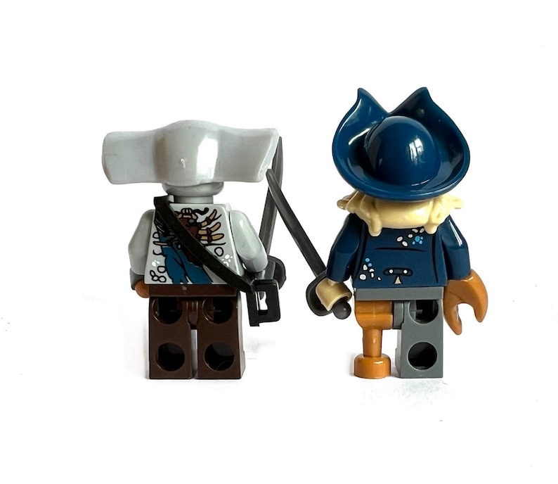 3 D Printed Custom Pirates Davy Jones & Maccus Hammerhead Minifigures ...