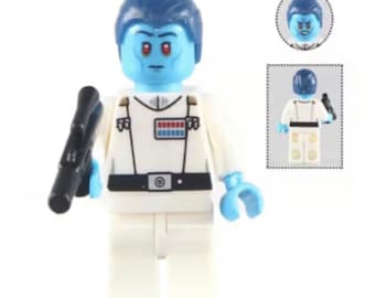 Lego Custom Star Wars Grand Admiral Thrawn Minifigure Rebels - Etsy