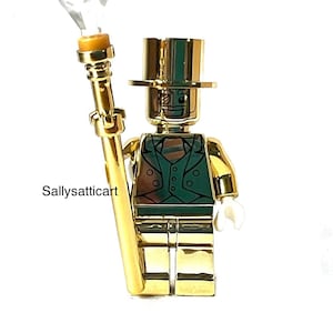 3D Printed Gold Minifigure - Etsy