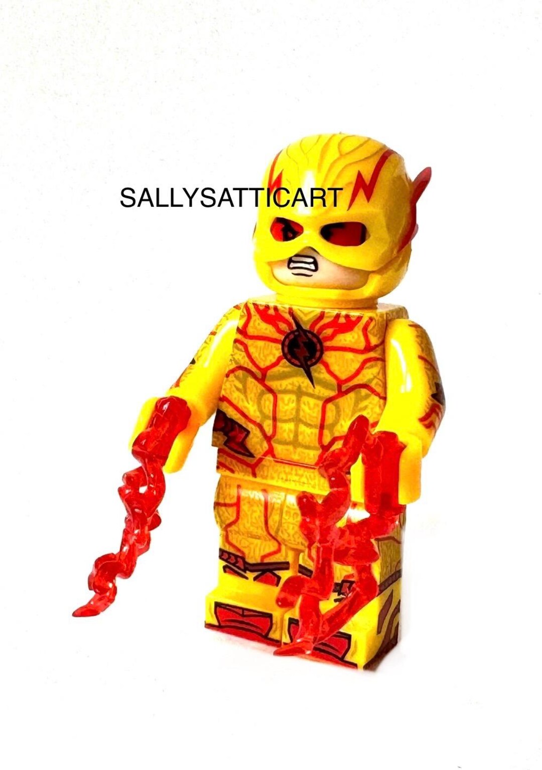 3 D Printed the Reverse Flash Yellow Minfigure - Etsy