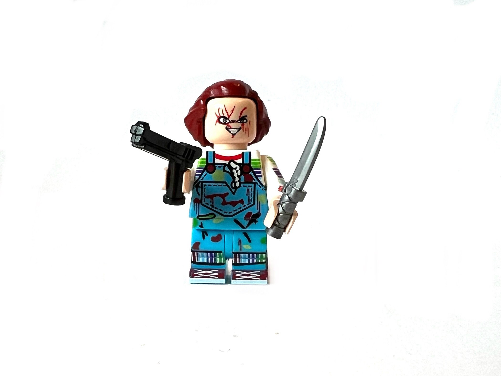 3D Printed Custom Chucky Minifigure Dual Head - Etsy