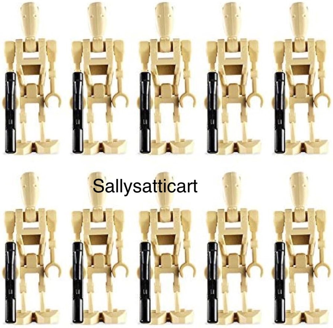 3D Printed 10 Tan Battle Droid Minifigures - Etsy UK