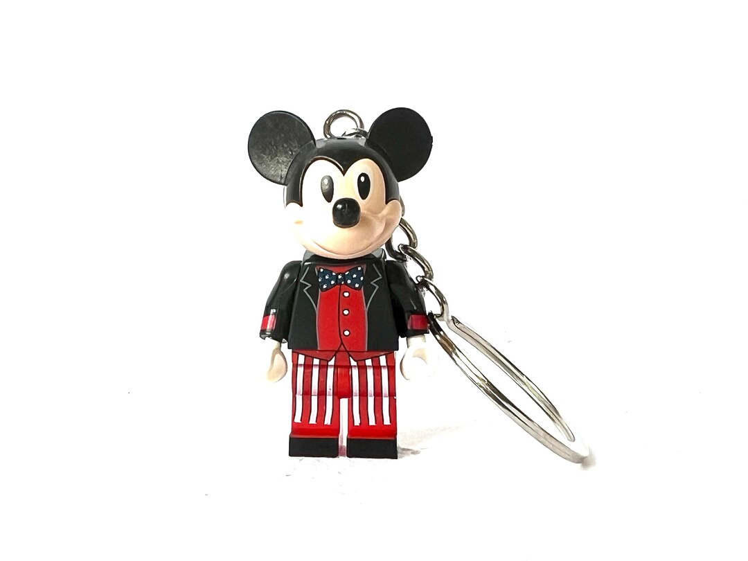 3D Printed Mickey Mouse Minifigure Keychain Keyring - Etsy
