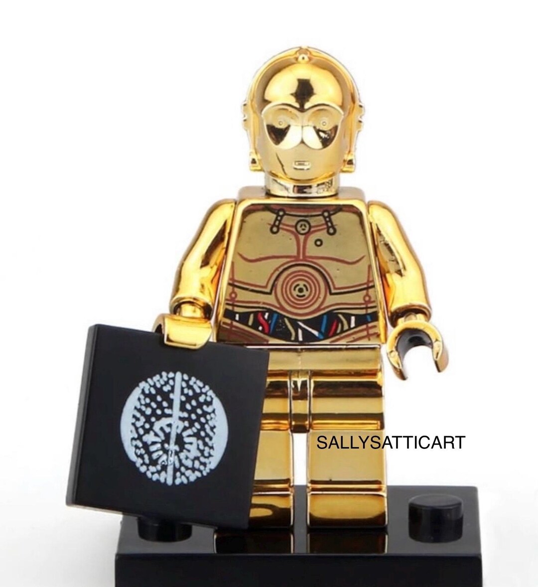 3D Printed Custom Gold C3PO Protocol Droid Minifigure - Etsy