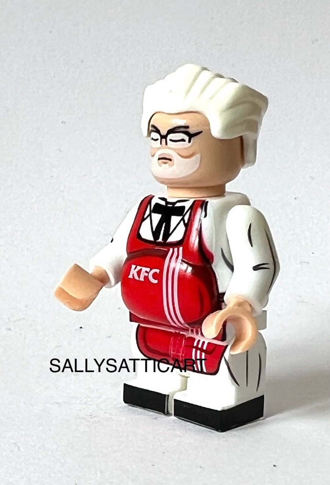 3 D Printed Custom Colonel Saunders Minfigure - Etsy