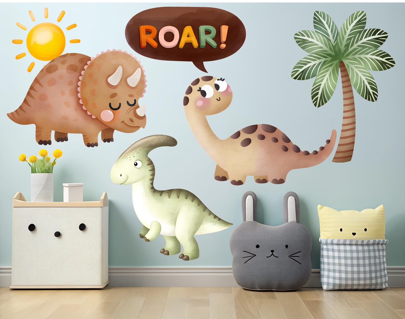 Cute Watercolor Dinosaur Clipart Set- Baby Dinosaur PNG, Dino Clipart ...