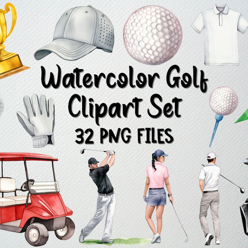 Golf Clipart - Etsy