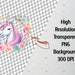 Watercolor Unicorn Clipart Set of 45 PNG Files, Baby Unicorn Clipart ...