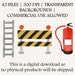 Watercolor Firefighter Clipart Set: 43 PNG Fire Station Graphics ...