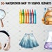 Watercolor Back to School Clipart Set of 50 PNG Files, Student Clipart ...