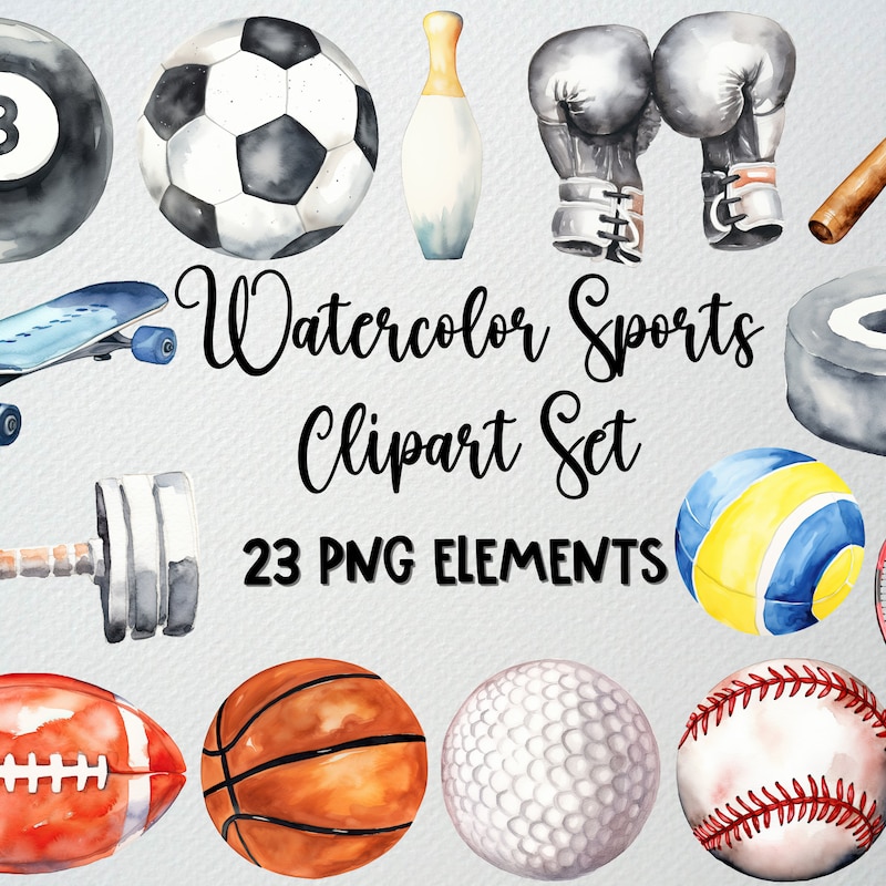 Sports Clip Art - Etsy