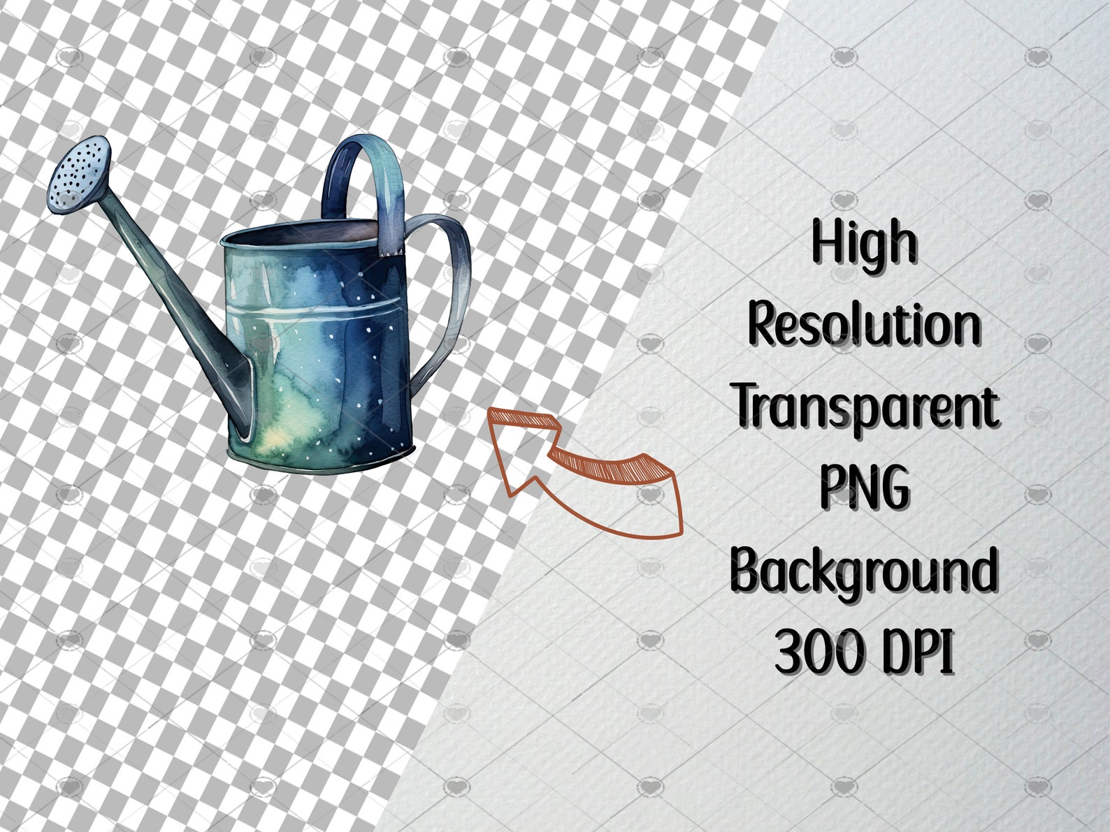 Watercolor Garden Clipart Set of 40 PNG Files, Gardening Clipart ...