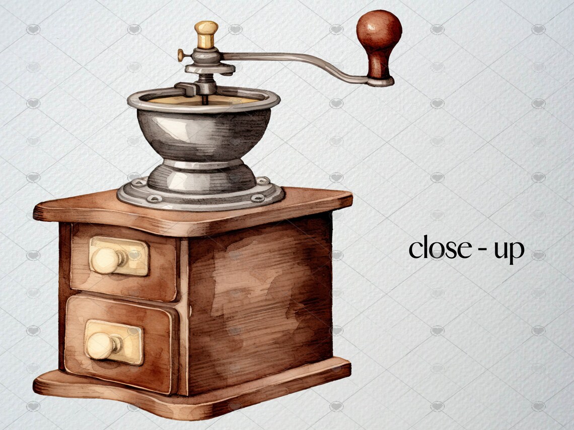 Watercolor Coffee Clipart Set of 48 PNG Files, Beverage Clipart ...