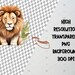 Watercolor Lion Clipart Set of 30 PNG Files, Lion Head Clipart, Baby ...