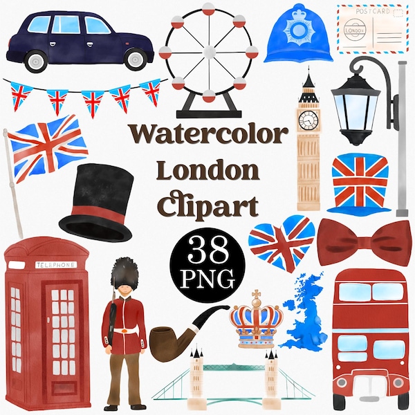 British Clipart - Etsy
