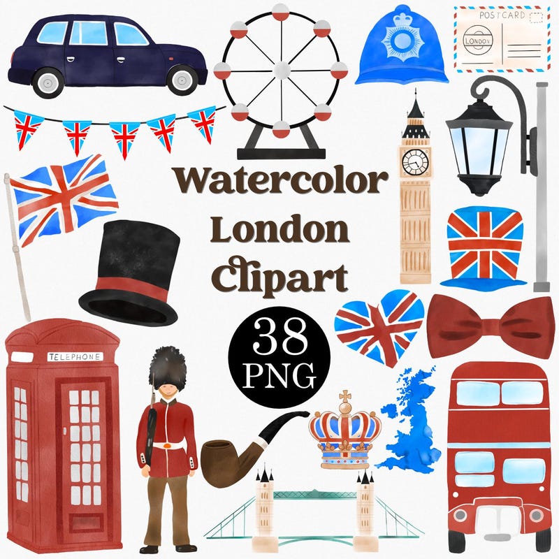London Clipart - Etsy