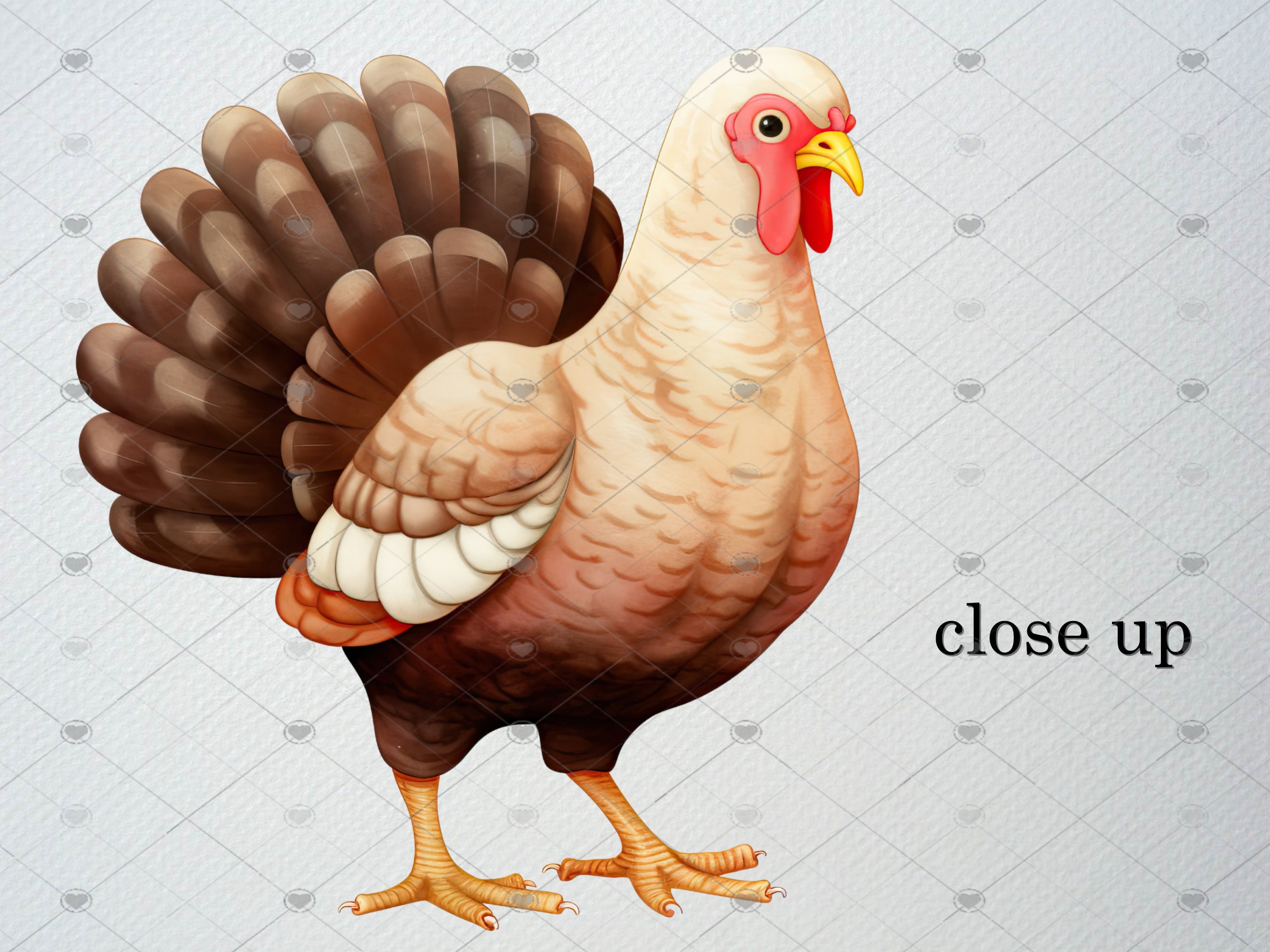 Watercolor Thanksgiving Clipart Set of 40 PNG Files, Fall Clipart ...