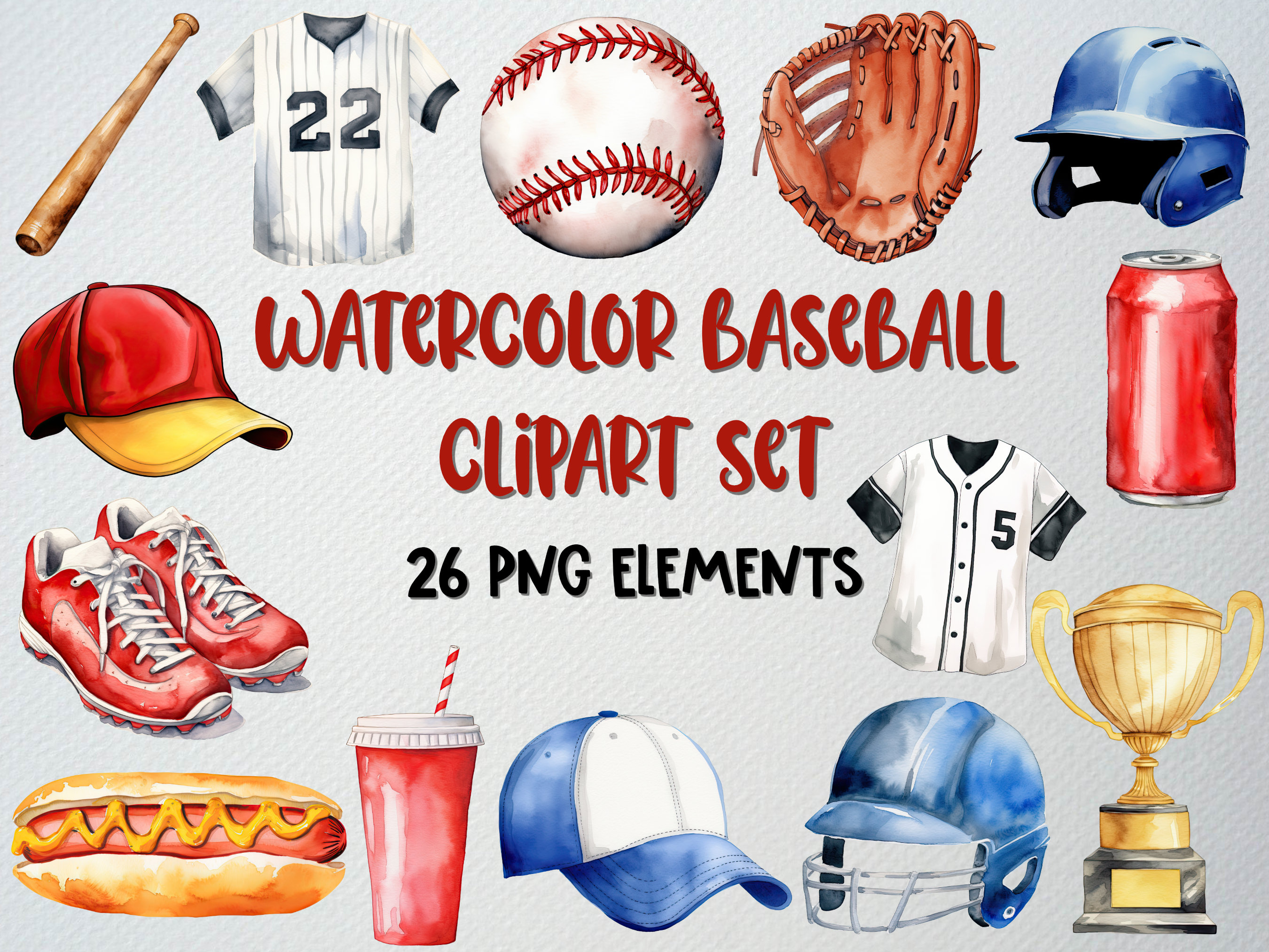 Baseball Clipart Baseball Clipart Etsy