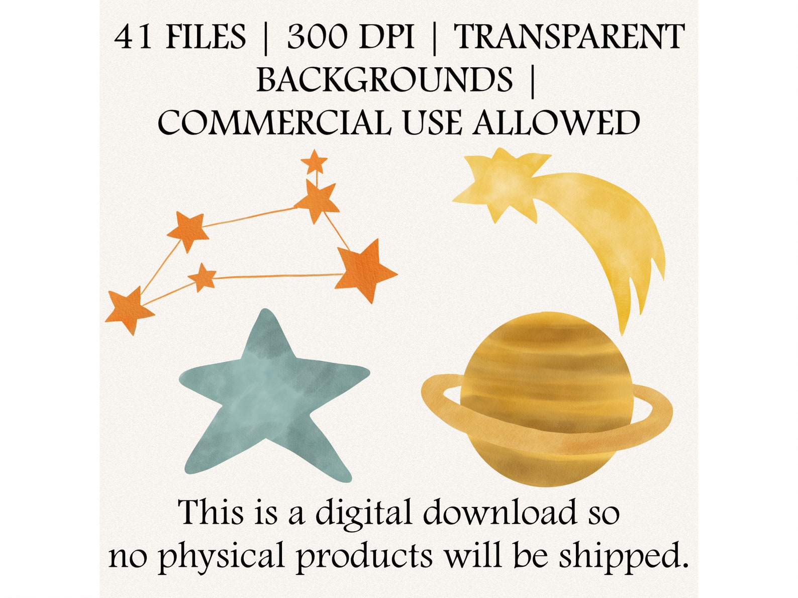 Watercolor Space Clipart, Astronaut Clipart, Rocket Clipart, Outer ...