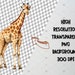 Watercolor Giraffe Clipart Set of 35 PNG Files, Baby Giraffe Clipart ...