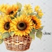 Watercolor Sunflower Clipart Set of 45 PNG Files, Floral Clipart ...