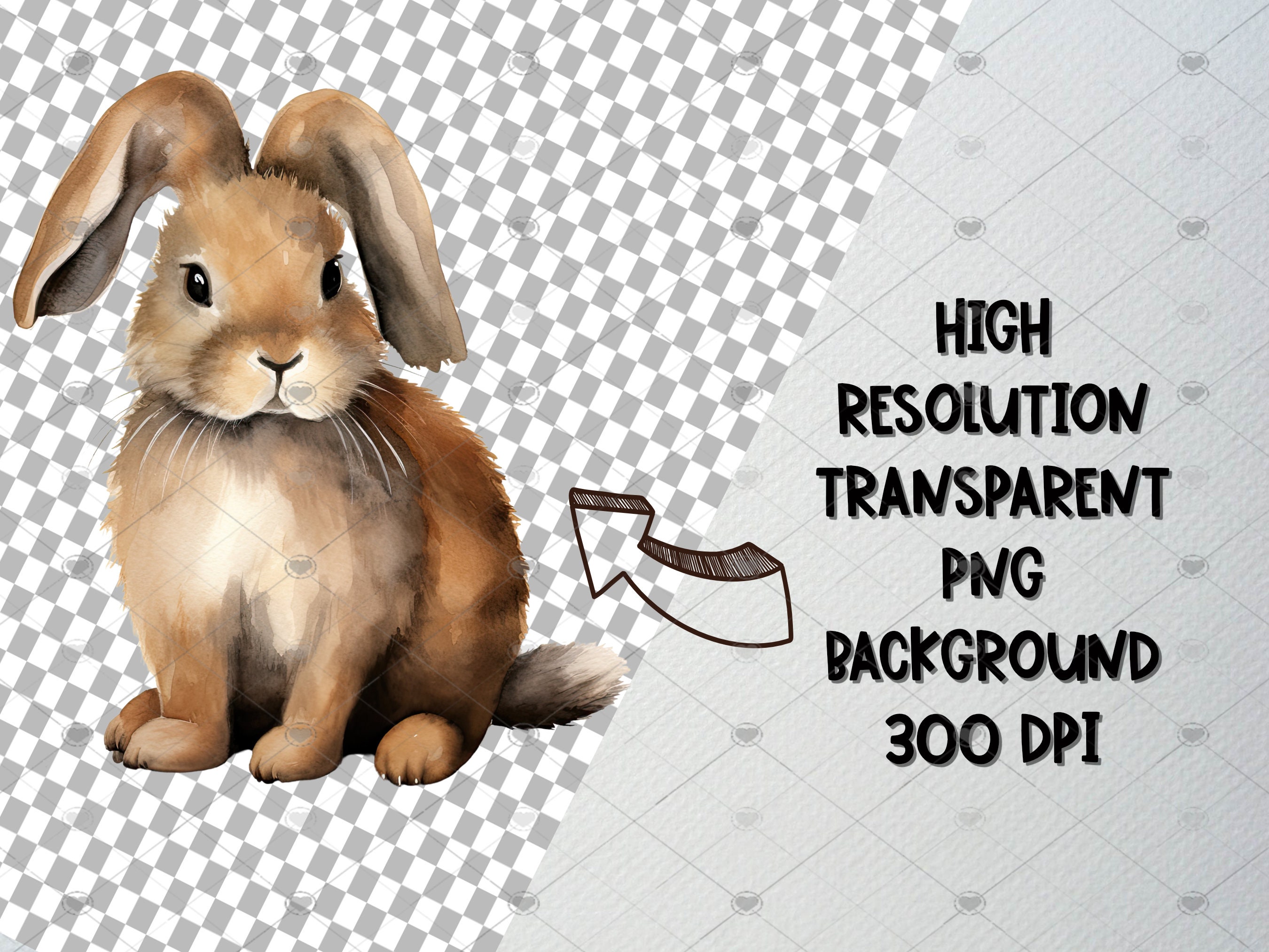 Watercolor Bunny Clipart Set of 28 PNG Files, Rabbit Clipart, Cute ...