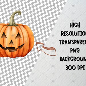 Watercolor Halloween Clipart Set of 37 PNG Files, Witch Clipart, Spooky ...