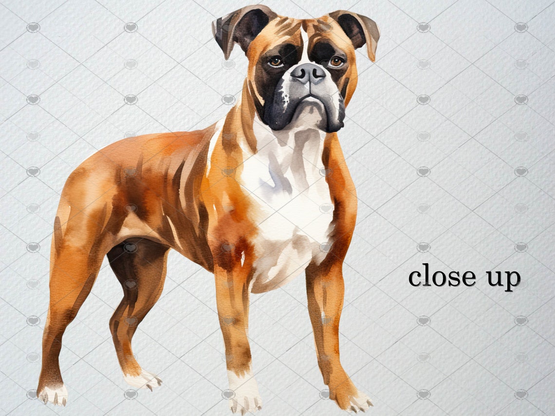 Watercolor Dog Clipart Set of 40 PNG Files, Dog Breed Clipart, Pet ...