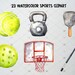 Watercolor Sports Clipart Set: 23 PNG Graphics (digital Download) - Etsy