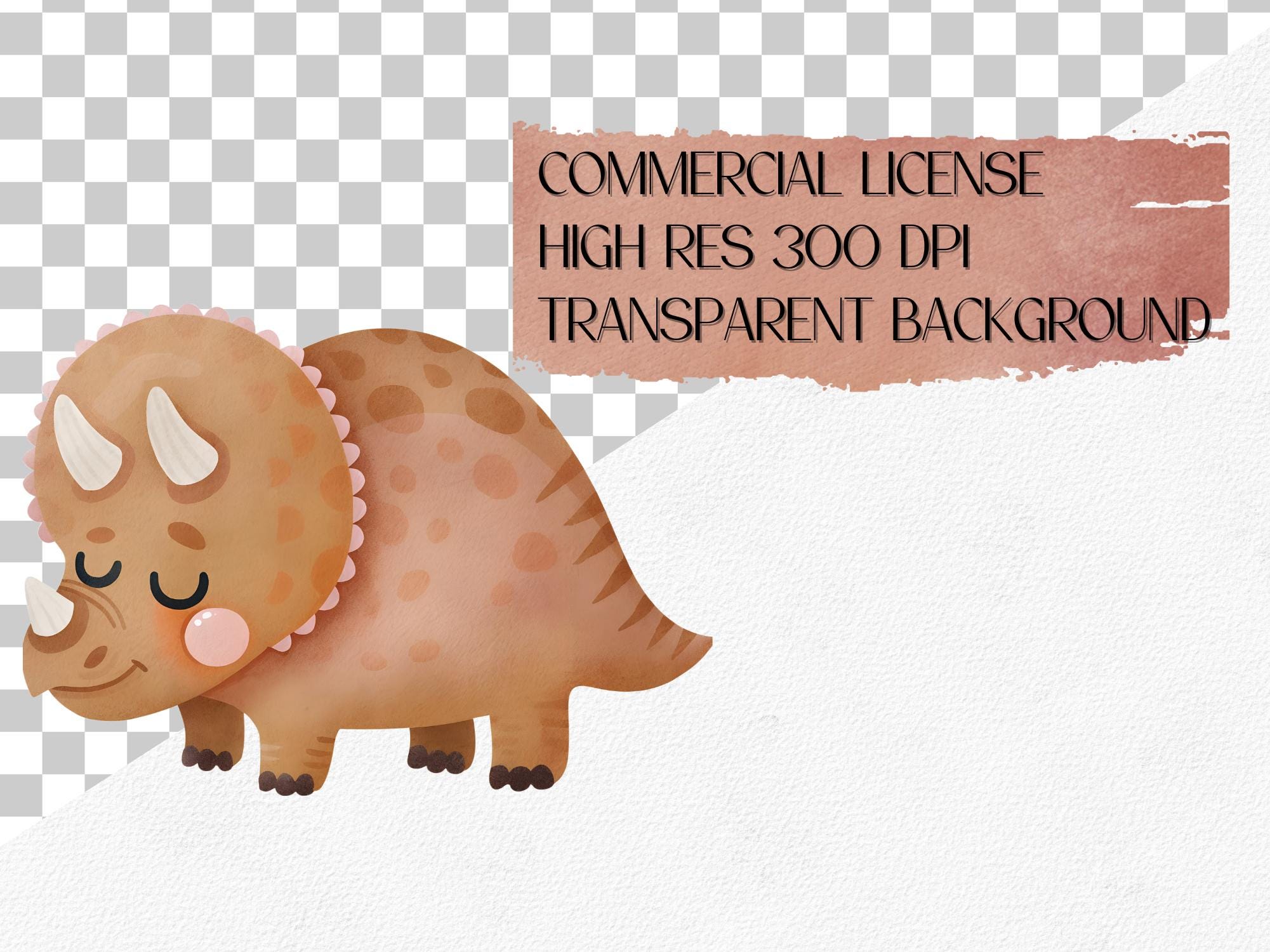 Cute Watercolor Dinosaur Clipart Set- Baby Dinosaur PNG, Dino Clipart ...