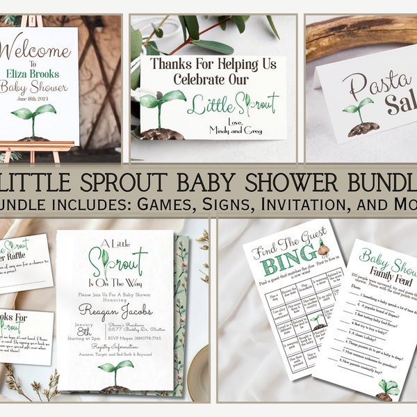 Sprout Themed Baby Shower Decorations - Etsy