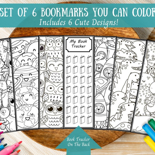 Butterfly Coloring Bookmark - Etsy