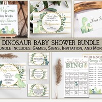 Guess How Many Dinosaurs, Dinosaur Baby Shower Game, Girl Dinosaur Baby ...