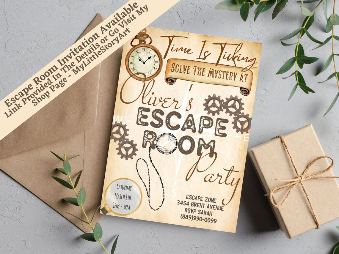Escape Room Thank You Tag, Escape Room Party Favor, Escape Room Thank ...