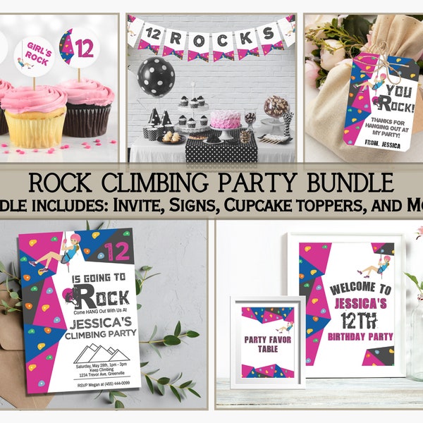 Rock Climbing Party - Etsy