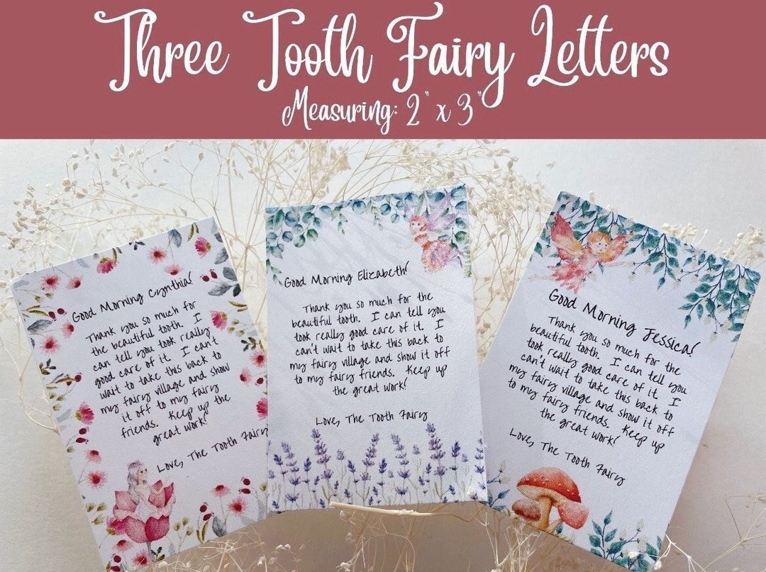 Editable Tooth Fairy Letter, Printable Tooth Fairy Note, Tooth Fairy ...