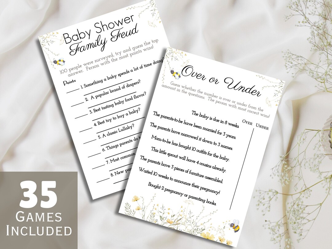 Bee Baby Shower Games, Honey Bee Baby Shower Games, Mommy to Bee Baby ...