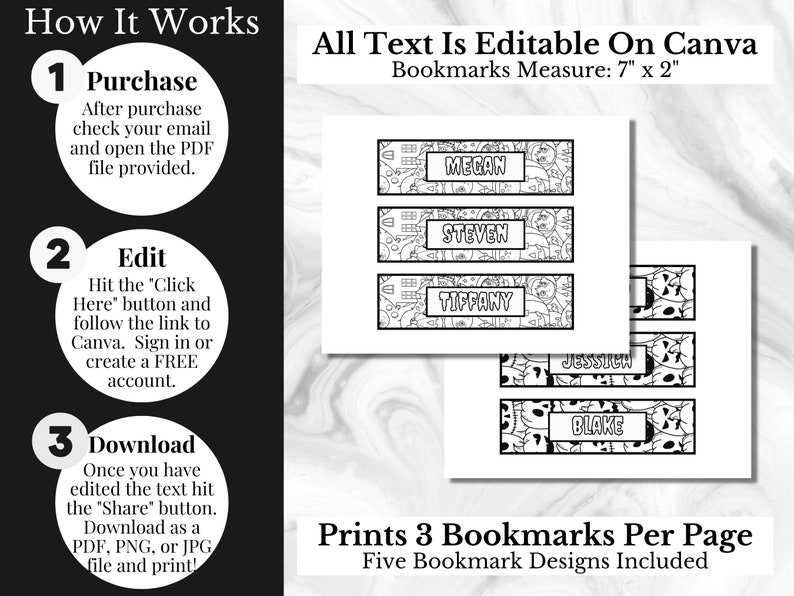 Custom Halloween Bookmarks, Coloring Halloween Bookmarks, Printable ...