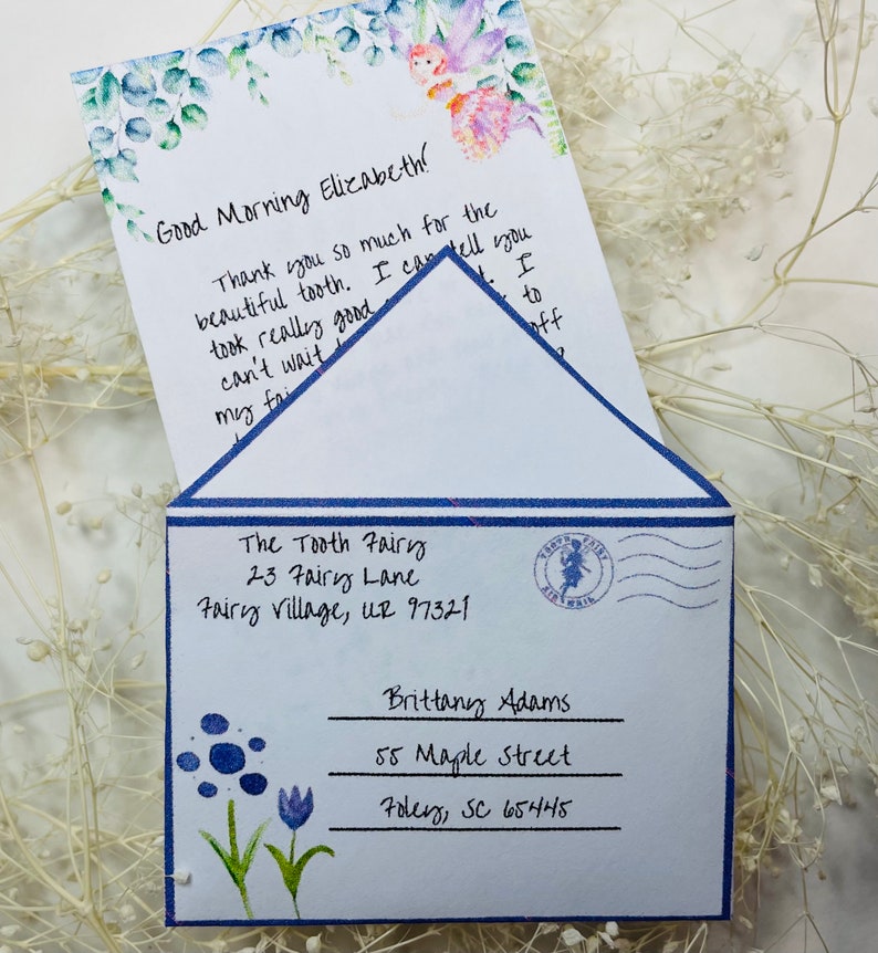 Editable Tooth Fairy Letter, Printable Tooth Fairy Note, Tooth Fairy ...