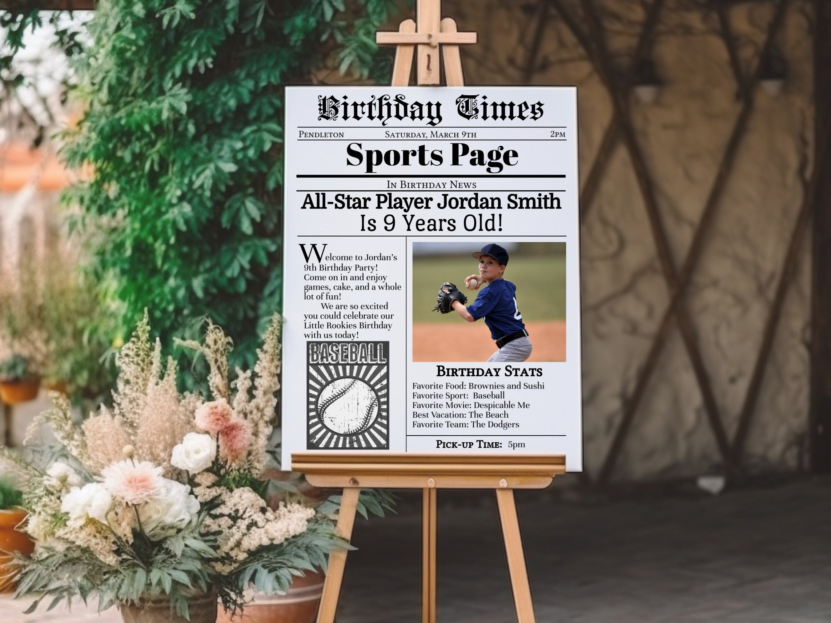 Baseball Party Welcome Sign Baseball Birthday Party - Etsy