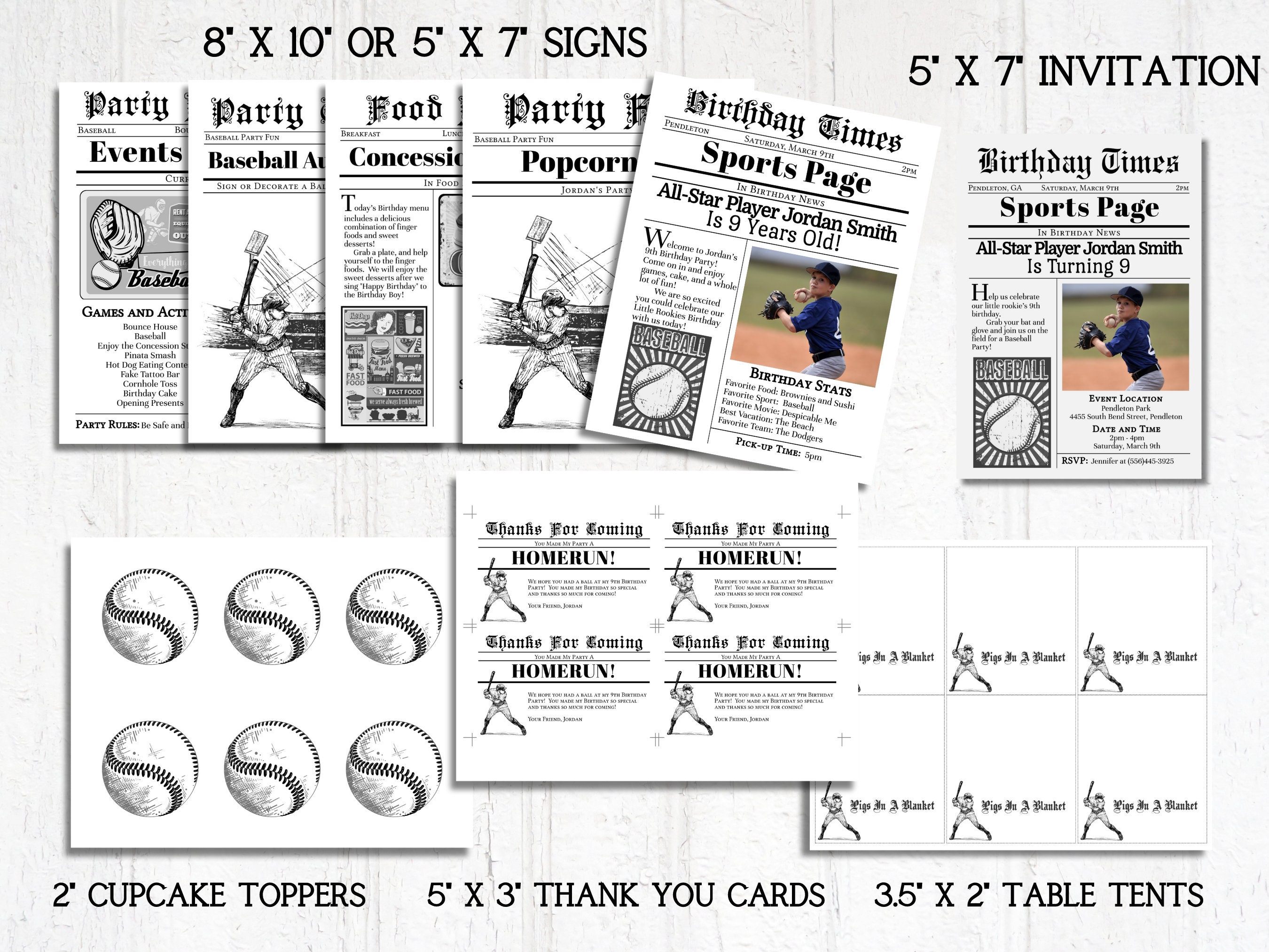 Baseball Birthday Party Decorations, Baseball Party Decor, Baseball ...