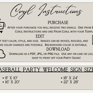 Baseball Party Welcome Sign, Baseball Birthday Party Decorations ...