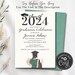Simple Girl Graduation Invitation, Graduation Invitation 2024 Template ...
