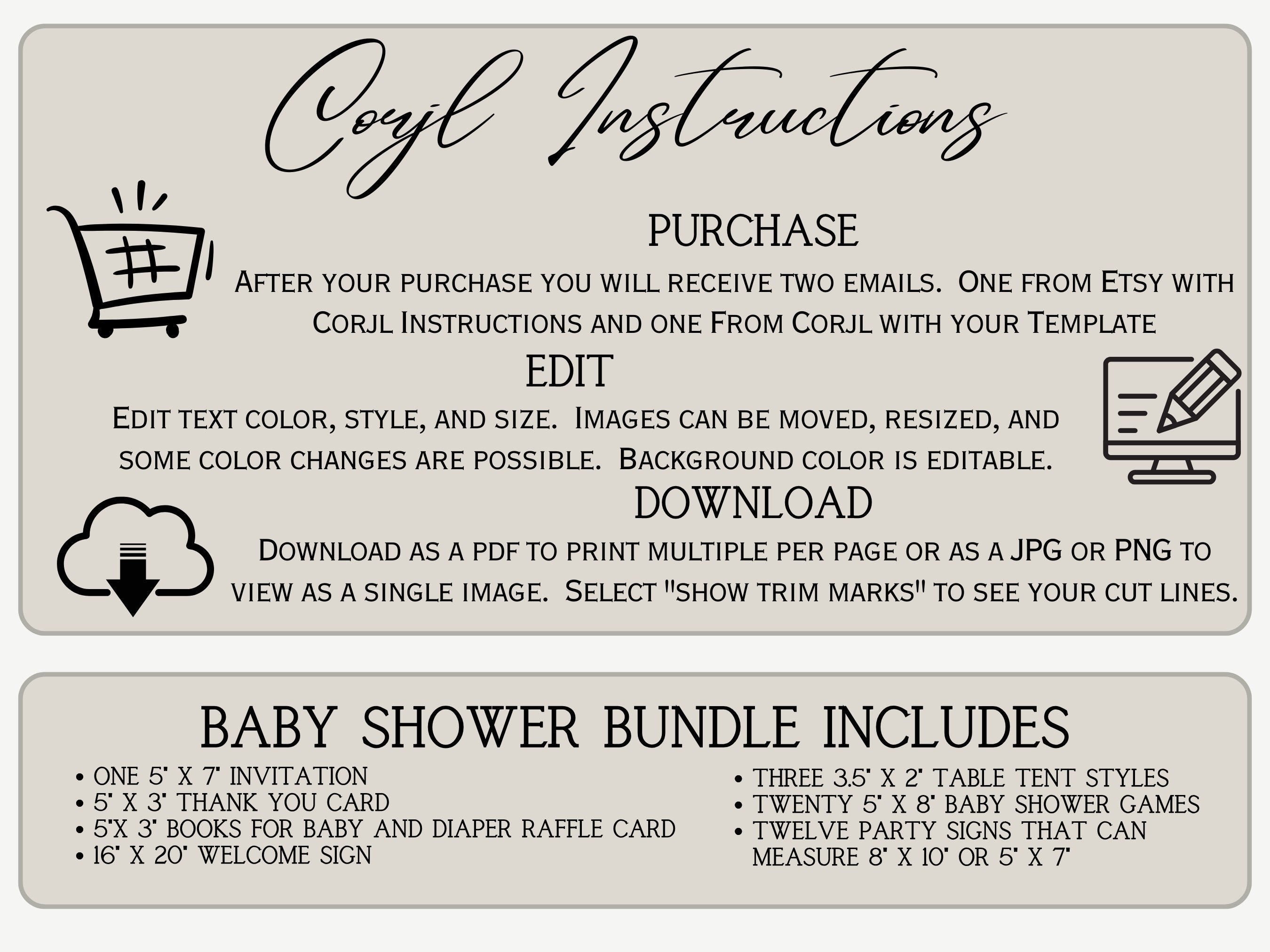 Little Sprout Baby Shower Bundle, Printable Floral Baby Shower Games ...
