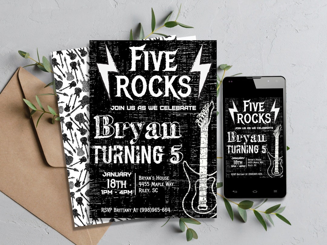 Invitación a la fiesta de rock and roll, invitación a la fiesta de la ...