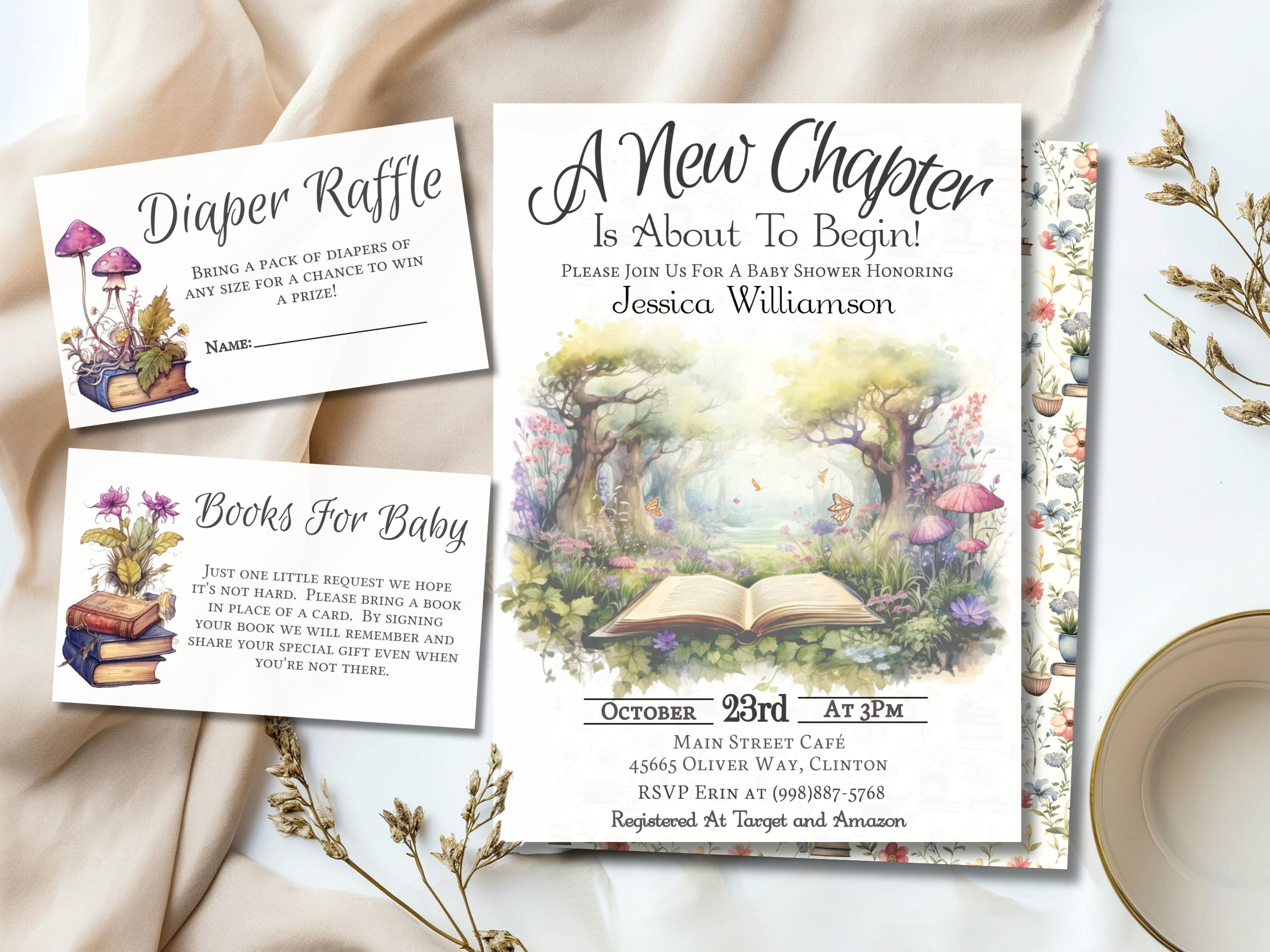 Storybook Baby Shower Bundle, Storybook Baby Shower Decorations, Book ...