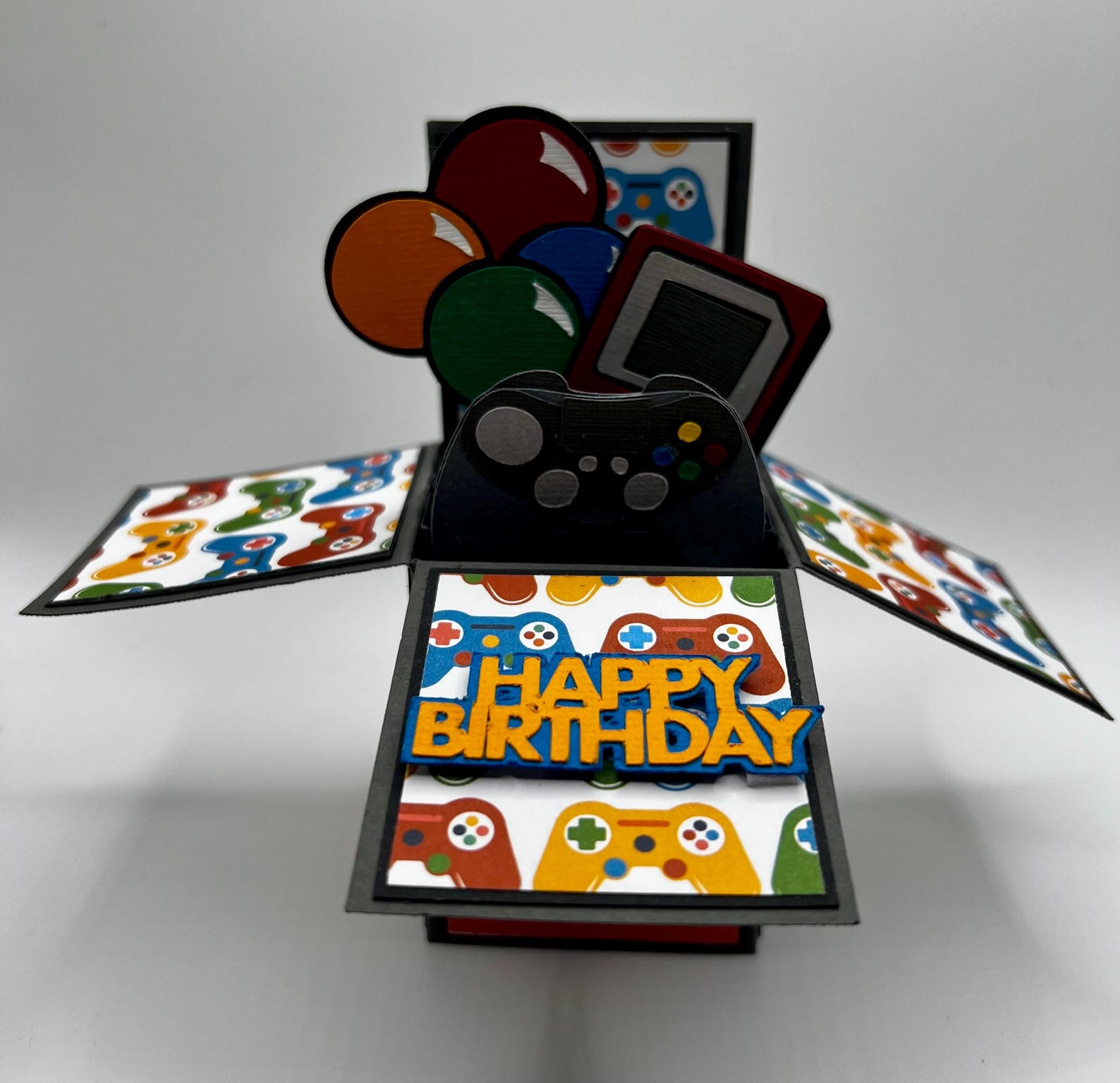 Gamer Kid Birthday Card Pop up Birthday Card - Etsy