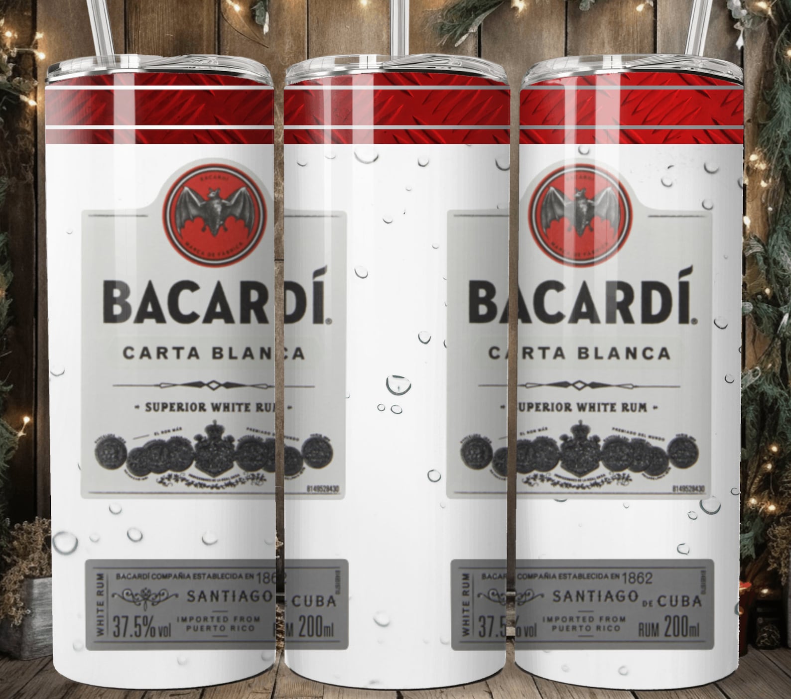 Bacardi Rum Tumbler Design Png File - Etsy