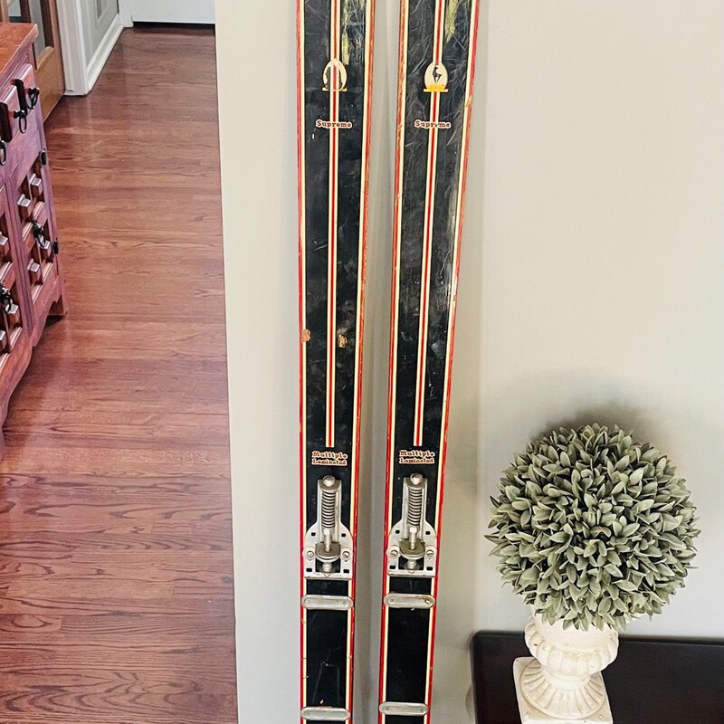 Antique Skis - Etsy