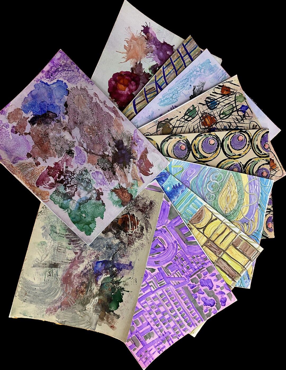 10 Large Collage Papers - Etsy